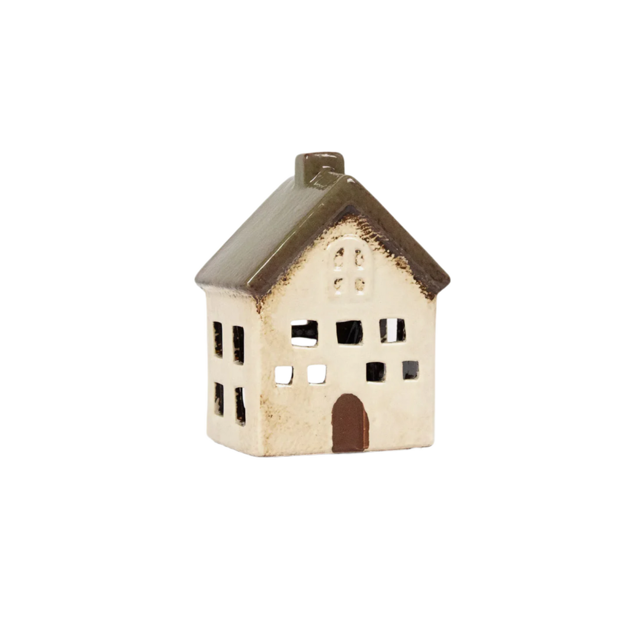 Alsace Villa Tea Light House - Olive Green | French Country – Avison's ...