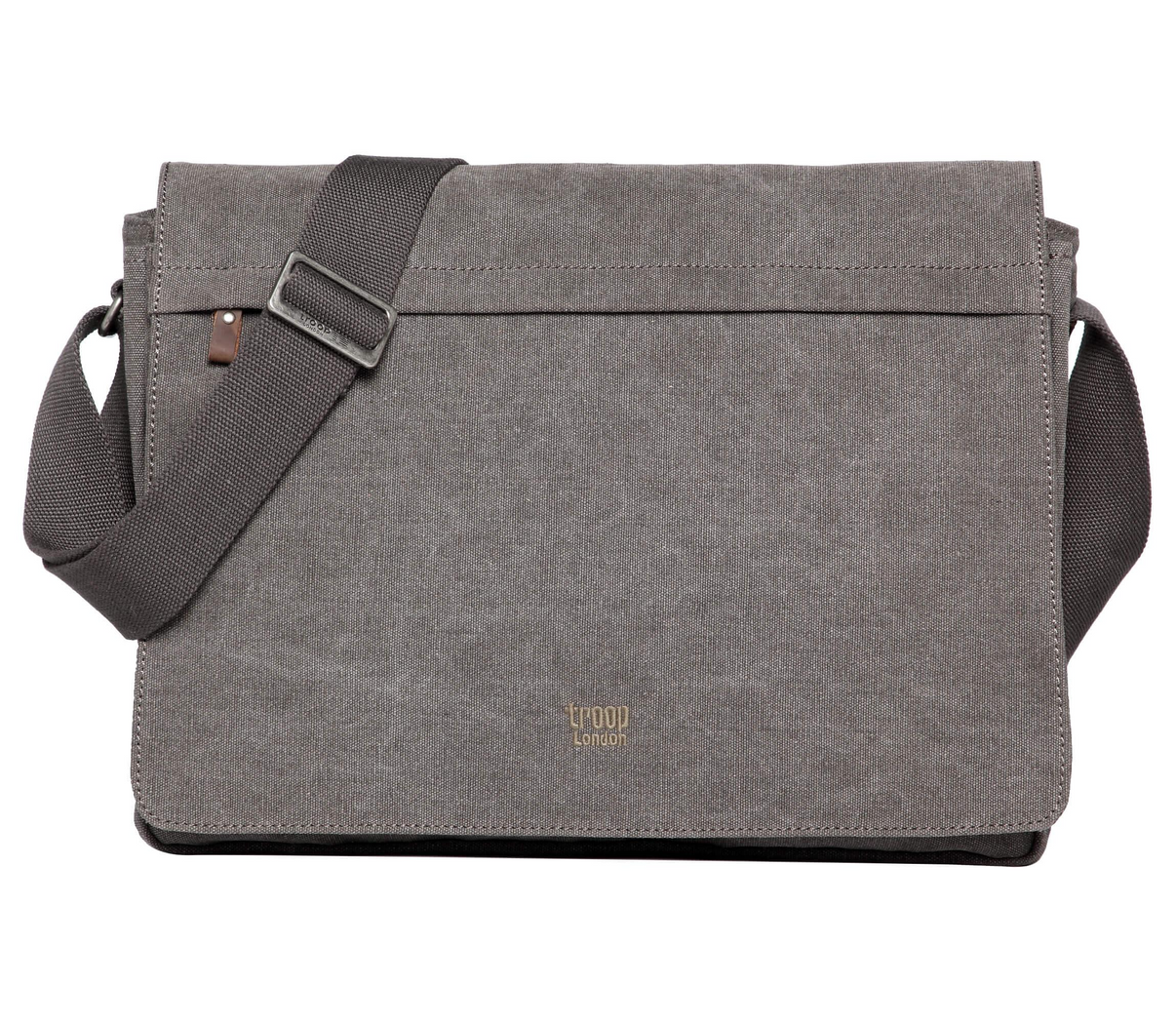 Troop Large Flap Front Messenger Bag - Charcoal – Avison's Home & Giftware